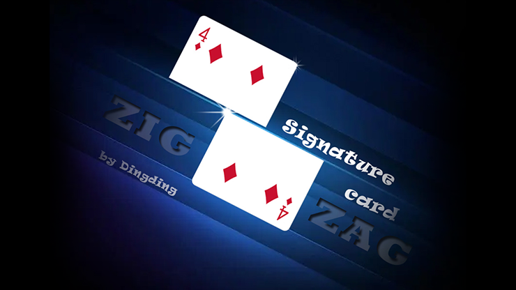 Signature Card Zig Zag by Dingding | Magic22